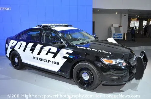 The Ford Taurus-based Police Interceptor at the 2011 Detroit Auto Show ...